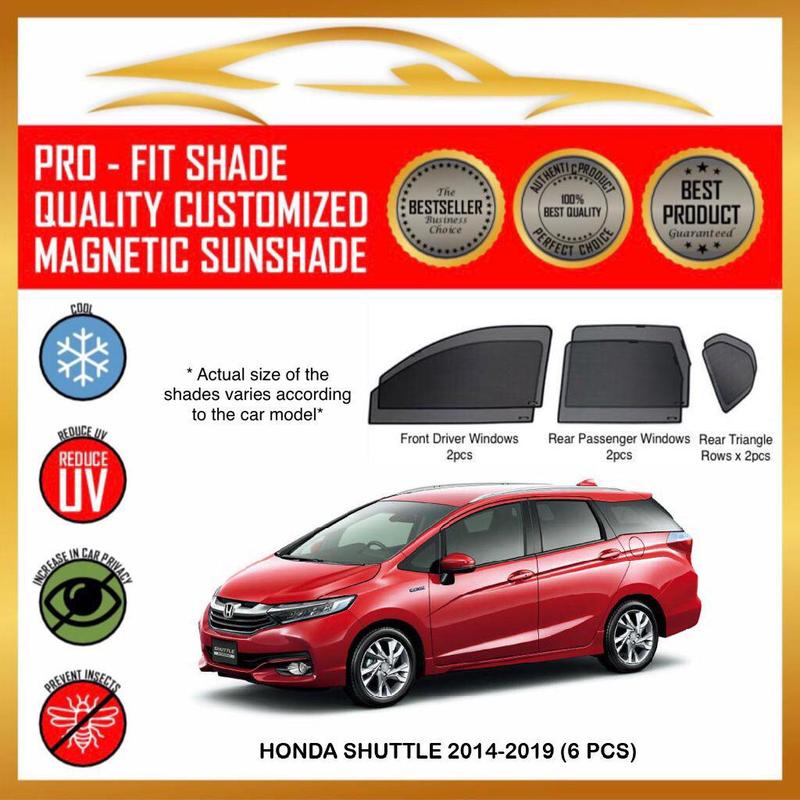 Honda Shuttle 2014-2021 ( 6 / 7 pcs ) Car Magnetic Sunshade / Boot Tray ...