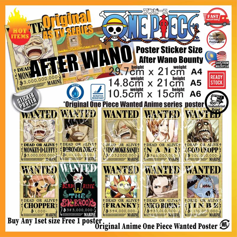 [PREMIUM QUALITY] One Piece Wanted after wano | Luffy Mugiwara - TikTok ...