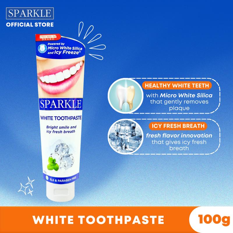 SPARKLE White Toothpaste Icy Freeze 100g [Healthy teeth whitening ...