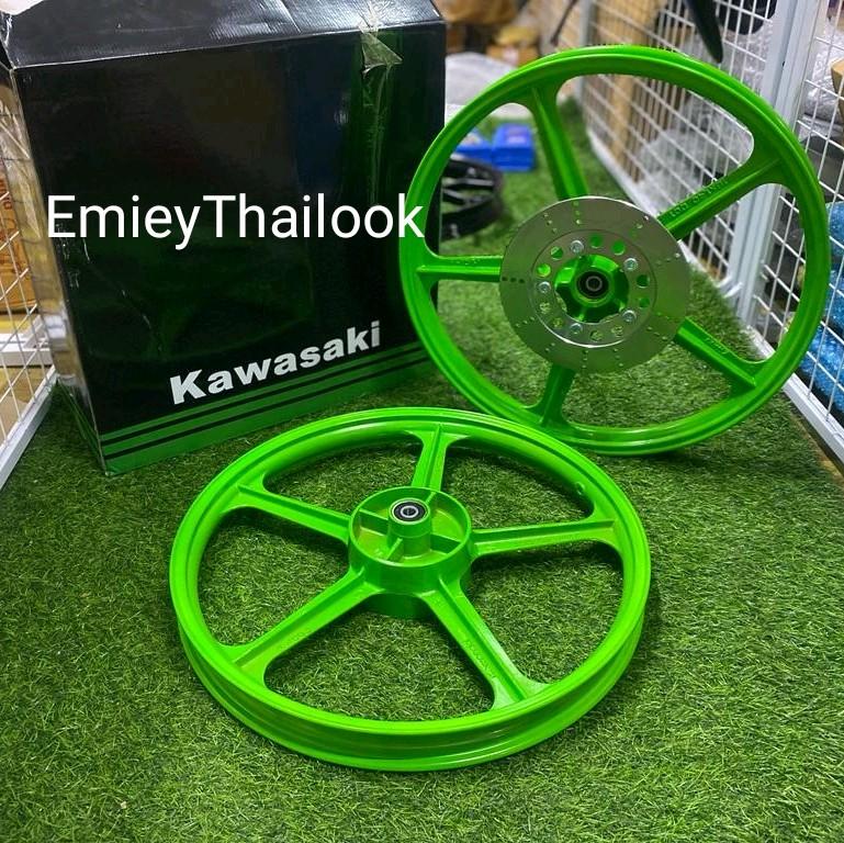 AR80 SPORT RIM EX5 WAVE LAGENDA KRISS HIJAU SIAP CUSTOM HUB SPOKET ...