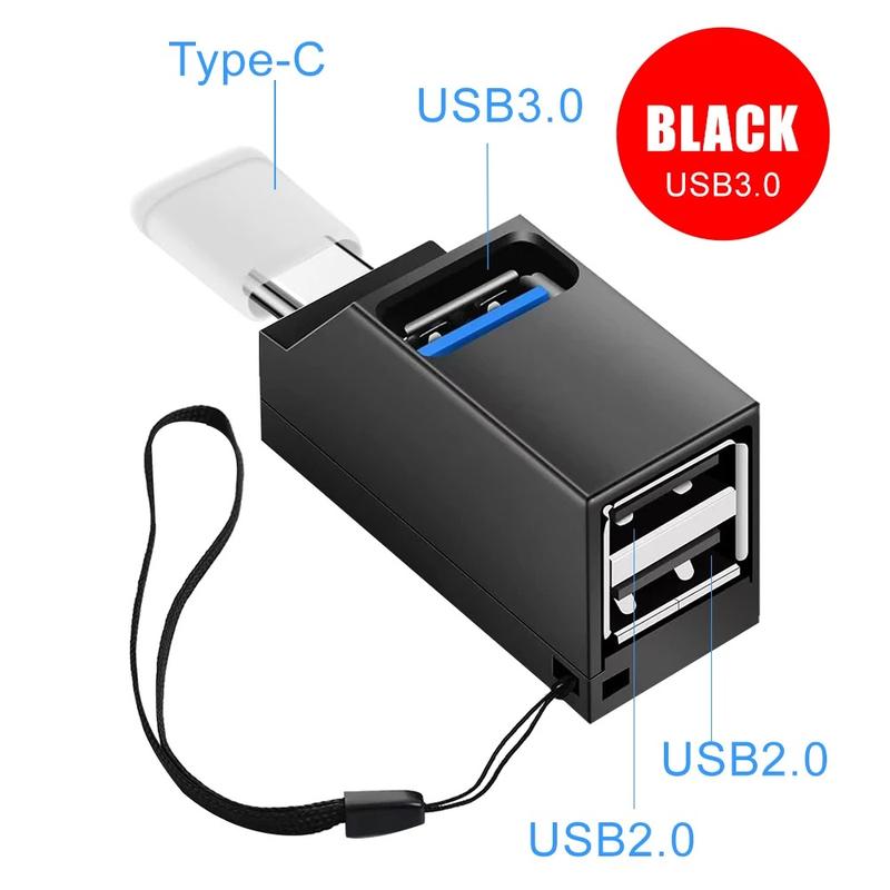 Mini USB C HUB USB3.0 Multiport Adapter Splitter USB 3.0 Dat - TikTok ...