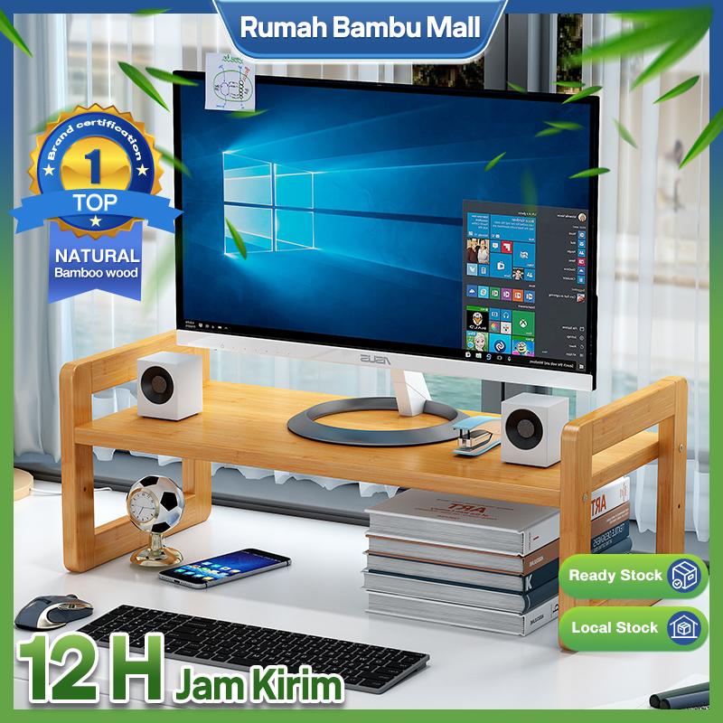 [RBM]Rak Monitor Komputer Desktop Kayu/Coklat Rak Penyimpana - Shop ...