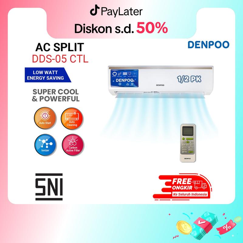 Denpoo AC split lowwat DDS 05 CTL 1/2 PK - Shop | Tokopedia