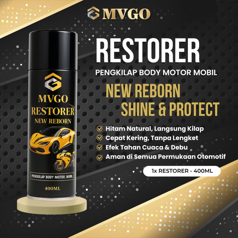 MVGO Restorer - Pengkilap Body Motor Mobil Free Kain Microfiber Car ...