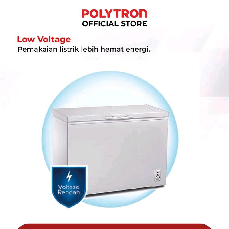 POLYTRON Chest Freezer 300 Liter PCF 318 Super Freeze Quick Cooling ...