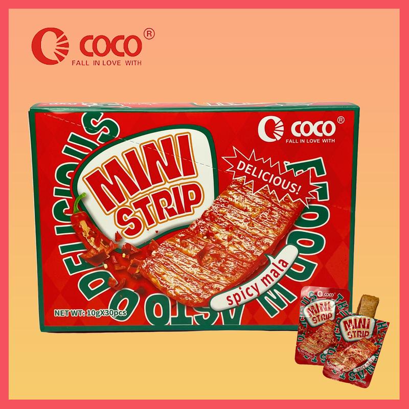 COCO Mini Strip Spicy latiao Flavor 10G X30 Pcs Party snacks - TikTok ...