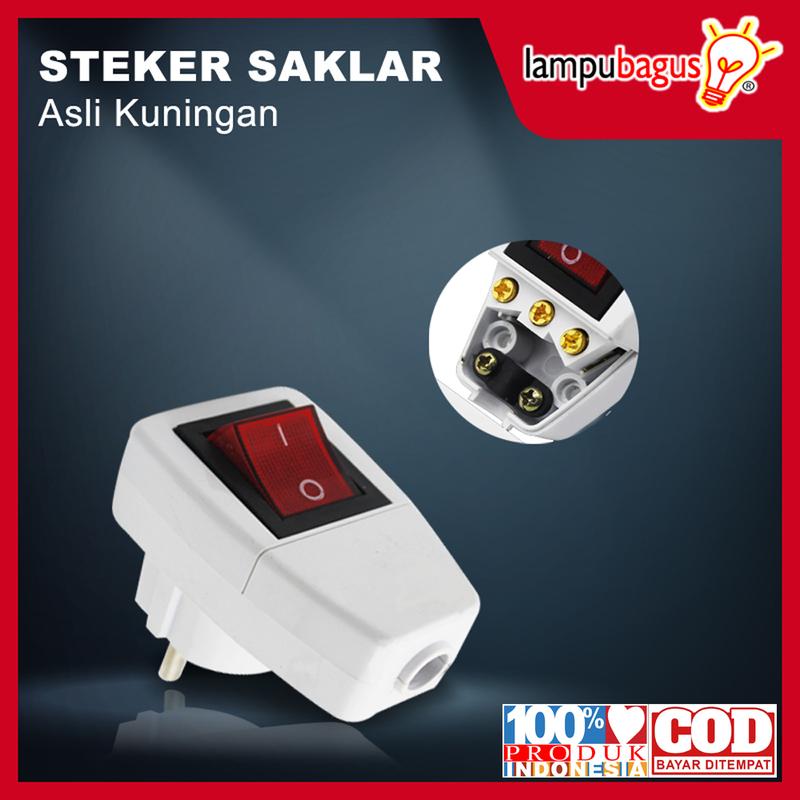 Steker Saklar Lampu On Off / Colokan Listrik On Off - Shop | Tokopedia