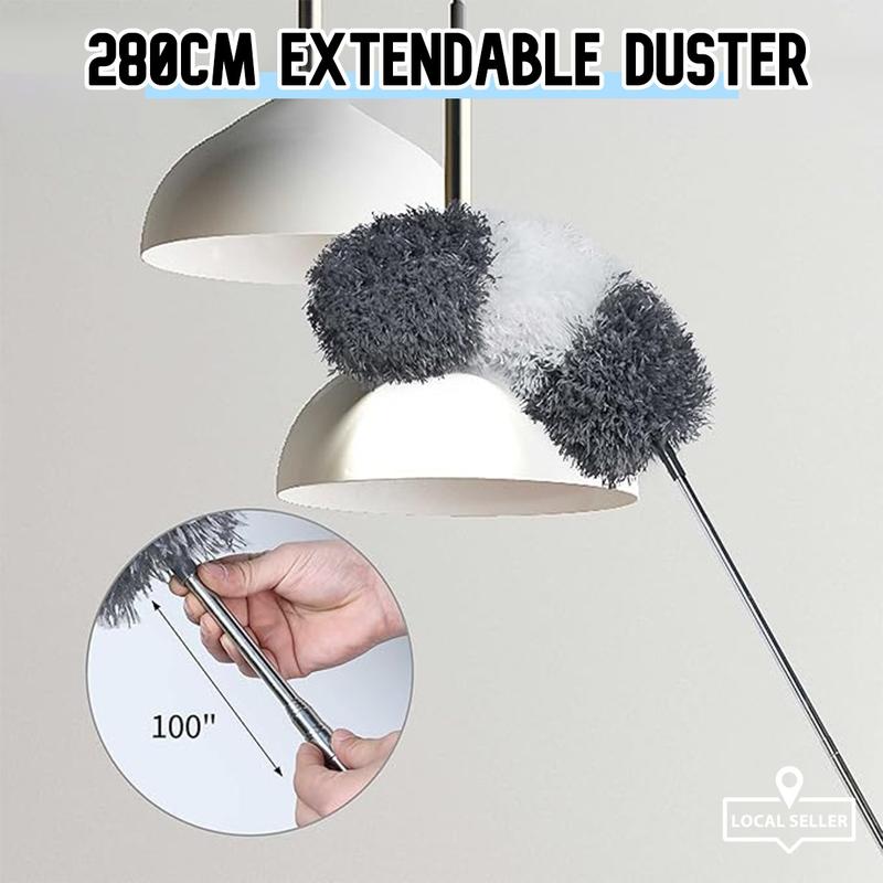 [SG] 280CM Extendable Cleaning Duster/ Feather Duster Long Pole ...