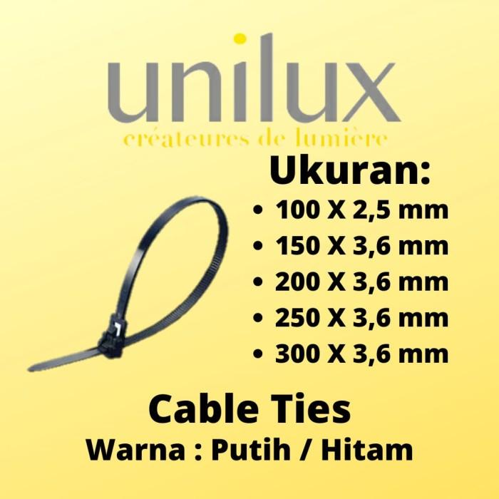 Tali Ripet / Kabel ties / Cable tie UNILUX 250x3.6mm / 25CM - Shop ...