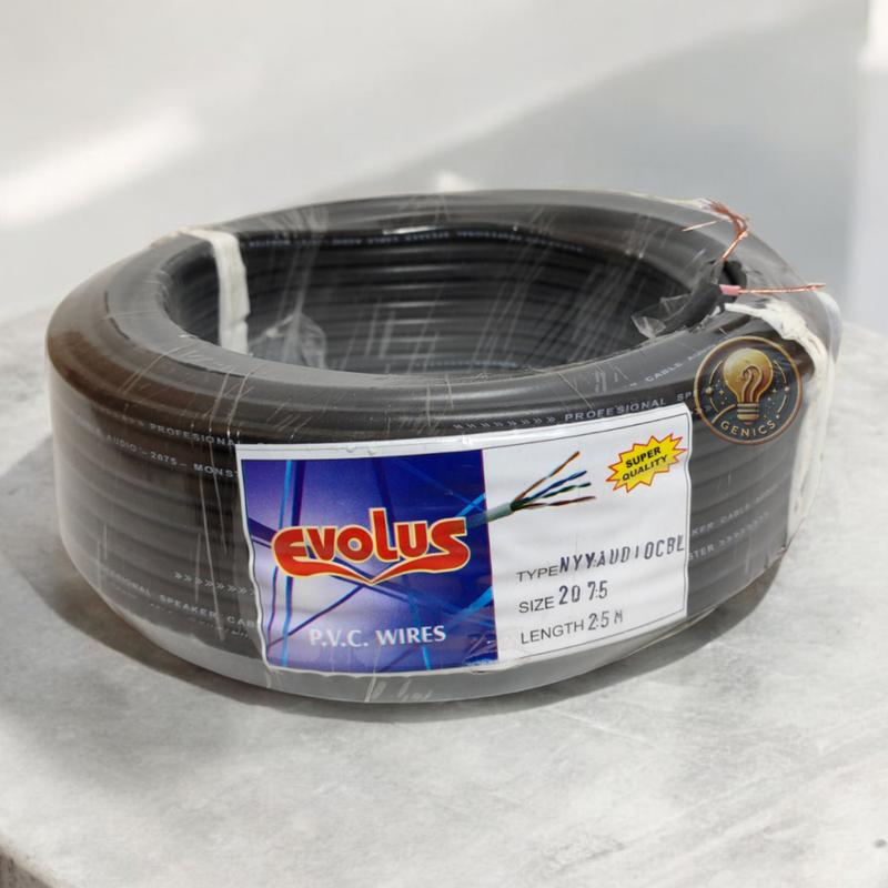 EVOLUS Kabel Listrik / Audio HYO Serabut 2 x 0.75 Panjang 25 - Shop ...