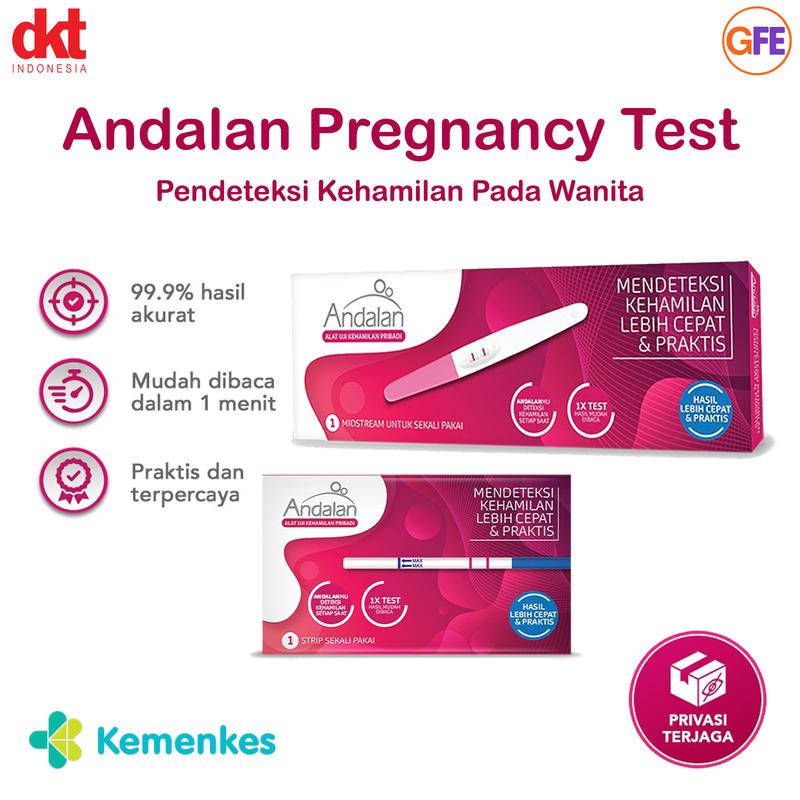 Andalan Pregnancy Test Kehamilan Tes Uji Hamil Strip Midstream - Shop ...