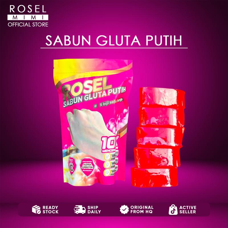 ROSEL Sabun Gluta Putih 50g x 5 Ketul Deep Cleansing, Whitening ...