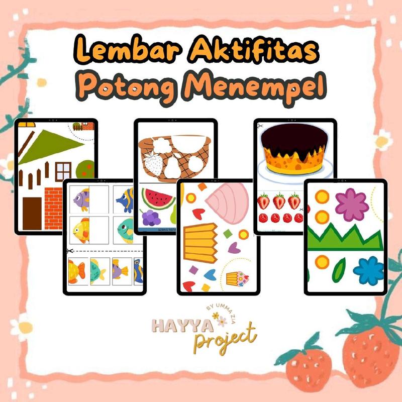 ECER- LEMBAR AKTIVITAS ANAK TK PAUD ( POTONG MENEMPEL ) HAYY - Shop ...