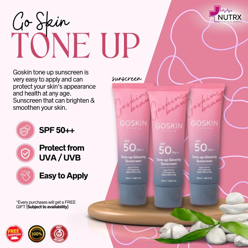 Goskin Tone Up Sunscreen SPF50 Hapuskan Jeragat Kulit Lebih Glowing ...