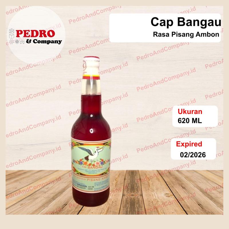 Sirup cap bangau rasa PISANG AMBON 620 ml - syrup berperisa merah ...