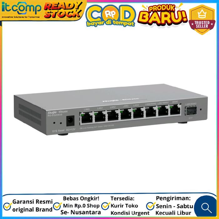 Jual Ruijie RG-ES209GS 8 Port Gigabit + 1 Port SFP Gigabit Cloud ...
