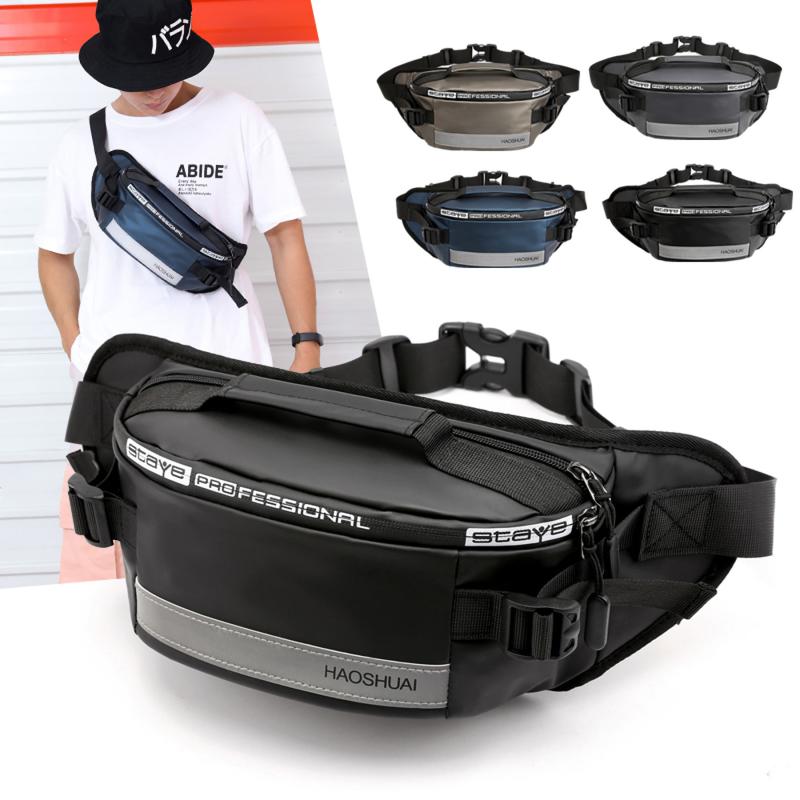 Korean-style beg lelaki Waterproof Sling Bag Fanny Pack for Nylon ...