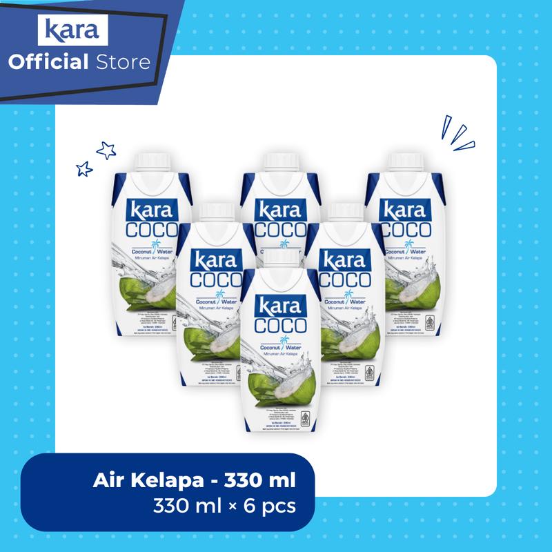 KARA Coco Air Kelapa Asli (Pure Coconut Water) 330ml x 6pcs - Shop ...