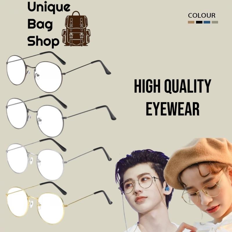 Murah Korea Style Unisex Spectacle Frame Clear Lens Round Glasses ...