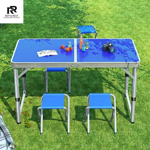 Rep & Rest Super Folding Table with chairs Foldable table heavy ...