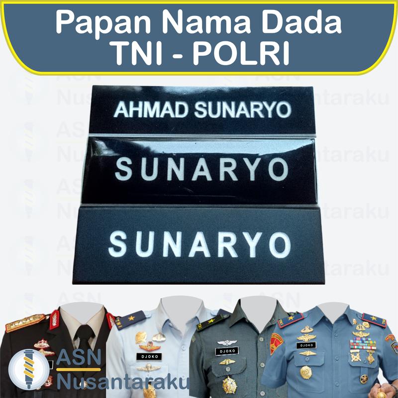 ASN Nusantaraku | Nametag Papan Nama Dada Akrilik Custom Grafir - Shop ...