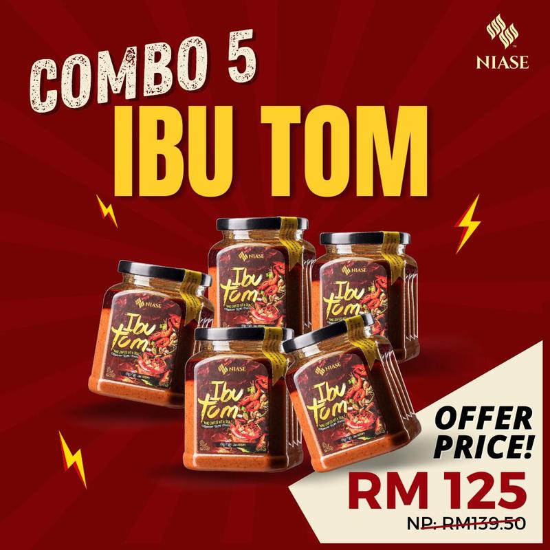 (COMBO 5) Ibu Tom Niase Tom Yum Kung Paste 450gm - TikTok Shop Malaysia