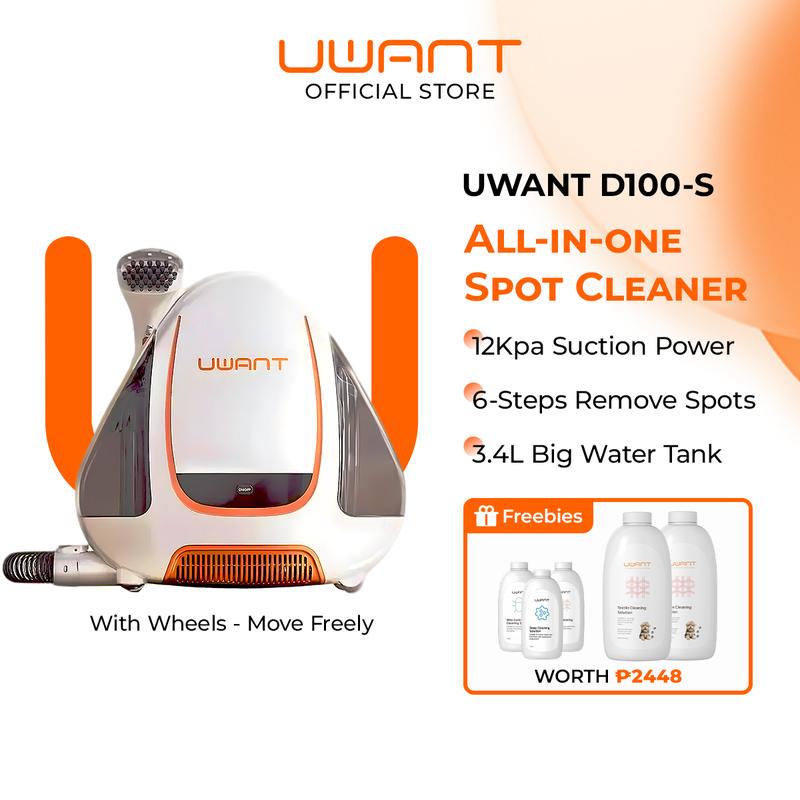UWANT B100-S Wet & Dry Vaccum Dot Cleaner Bed Sheet Sofa Carpet ...