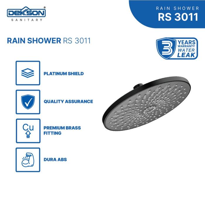 Promo DEKKSON Rain Shower Head Shower Mandi Atas Kepala RS 3011 220 mm ...