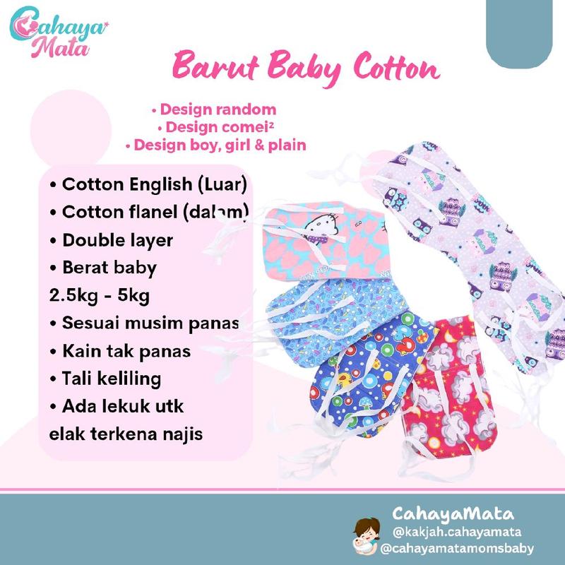 Barut Bayi Bertali CahayaMata Barut Baby Cotton Sejuk & Lembut - TikTok ...