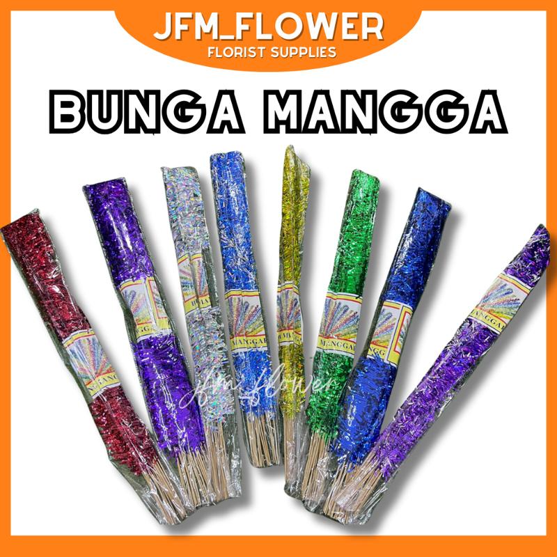 **20PCS** [JFM_FLOWER] Bunga Manggar Lidi/ Bunga Manggar dengan Lidi ...
