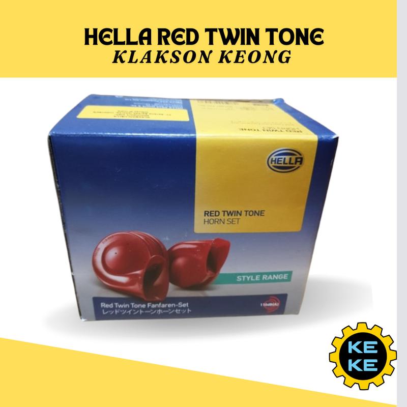 Klakson Keong Hella Red Twin Tone 12Volt Universal - Shop | Tokopedia