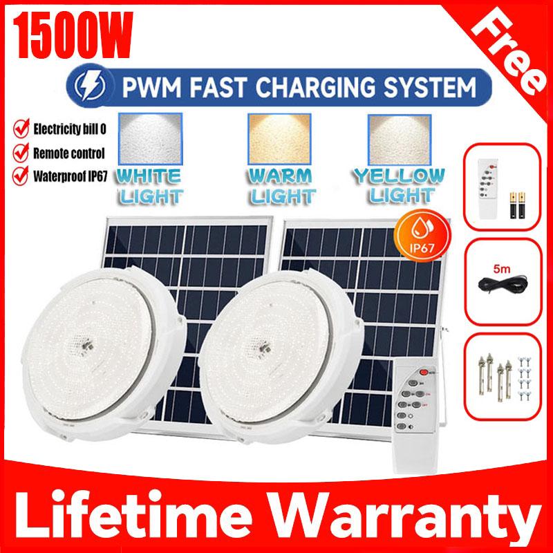 Solar Light Indoor Lamp 1500W solar light outdoor waterproof - TikTok ...