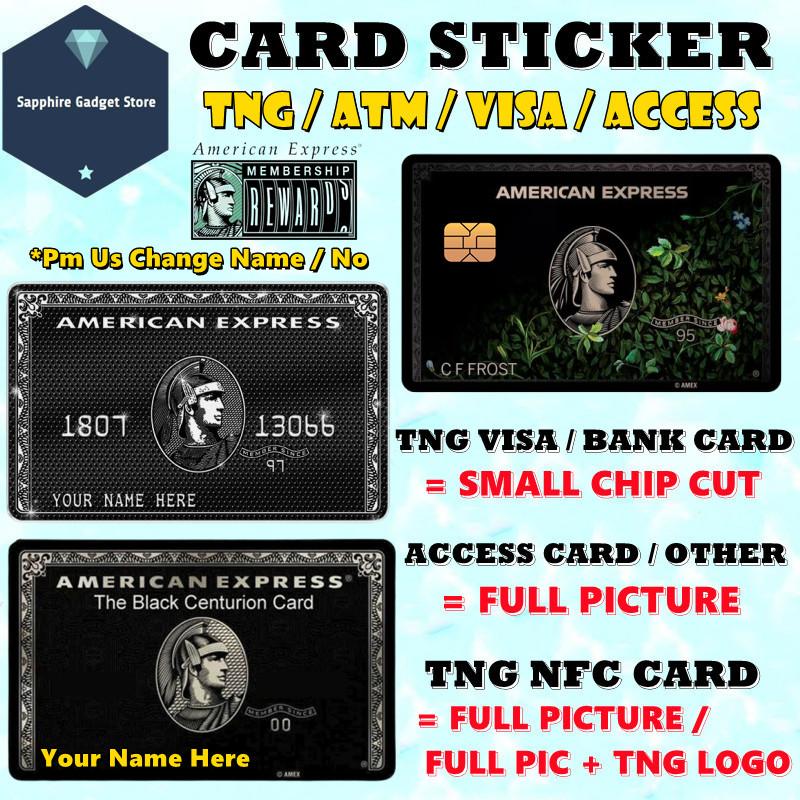 AMEX Black Card FOR ATM Card Sticker / ACCESS Card Sticker / - TikTok ...