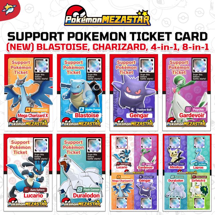Jual Support Pokemon Ticket Card Pokemon Mezastar [Blastoise, Keldeo ...