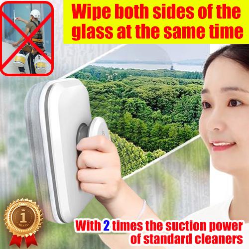 【24h ship】Double Sided Magnetic Window Cleaner Wipe one side - TikTok ...