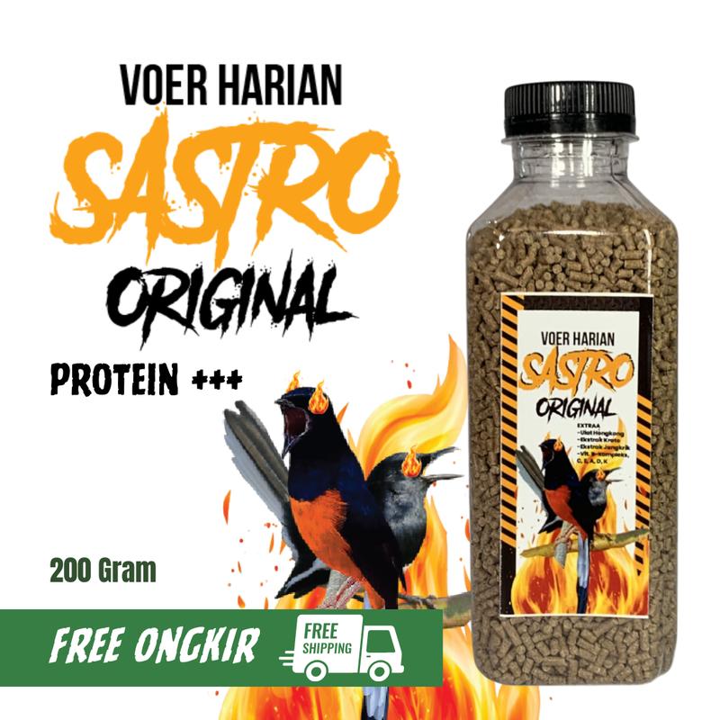 Voer Sastro - Voer Harian Rasa Original 200G voer tinggi protein - Shop ...
