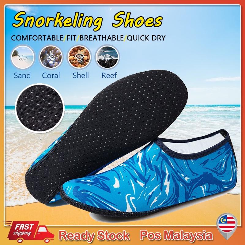 (COD) outdoor beach shoes anti slip snorkeling shoes quick dry swimming ...