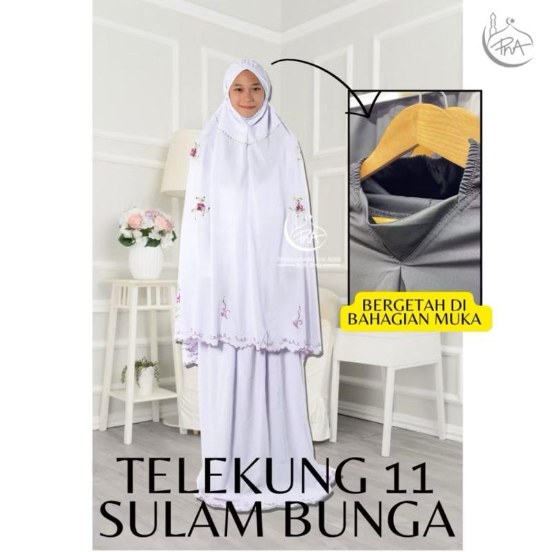 TELEKUNG 11 SULAMAN BUNGA (NEW STOCK) Cotton Silk Attire Bunga Timbul ...