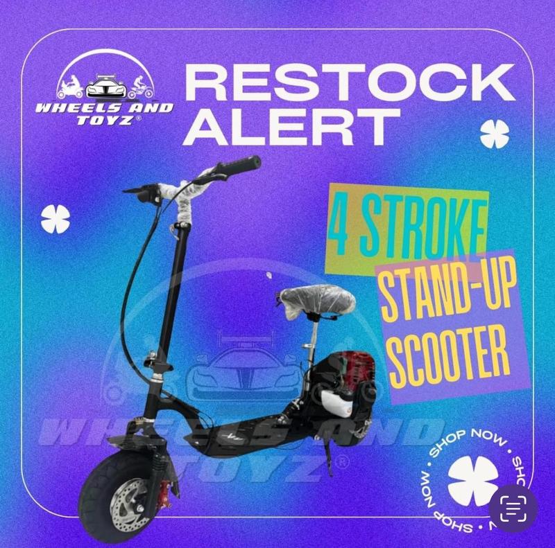 [UNASSEMBLED] STANDUP SCOOTER 4 Stroke Fold Metal Pedal Bike - TikTok ...
