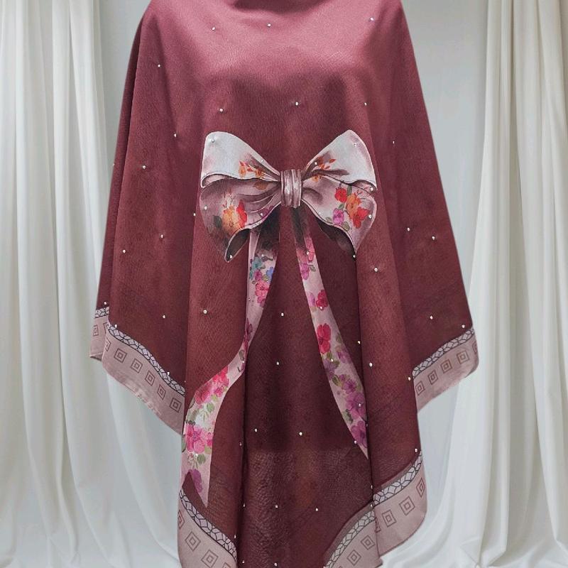 Tudung Bawal Printed Batu Tabur Bidang 55 - TikTok Shop Malaysia