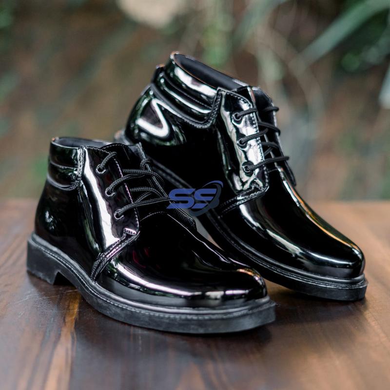 Sepatu PDH PRIA Tali 3 Busa Doff & Kilap Paskibra Dinas TNI POLRI ...