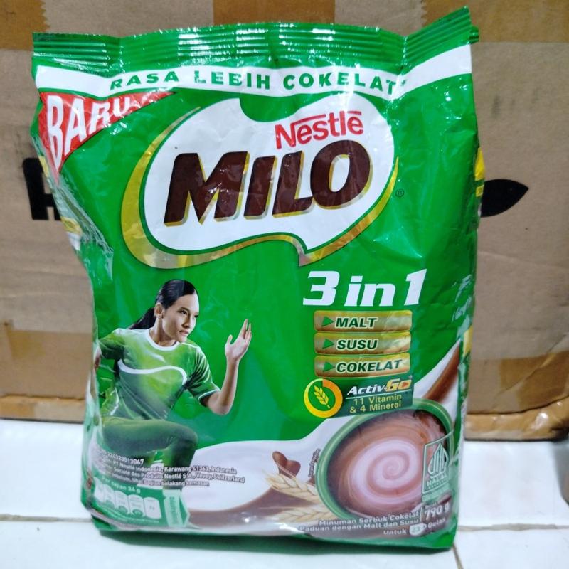 Nestle Milo 3in1 Activ go 790gr minuman susu milo 3 in 1 - Shop | Tokopedia