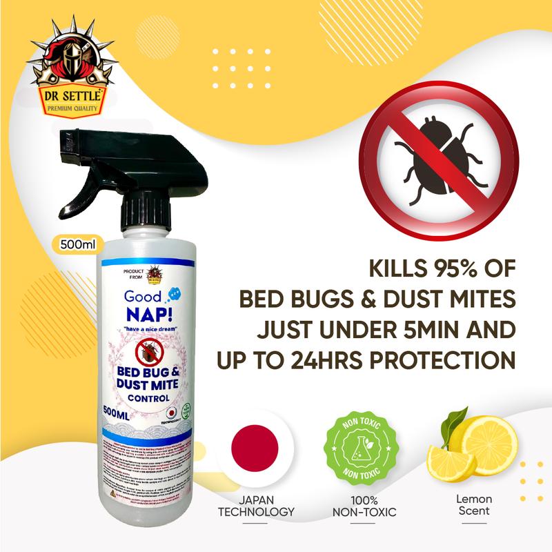 [500ML] Dr Settle Good Nap Bed Bug & Dust Mite Control Spray - TikTok ...