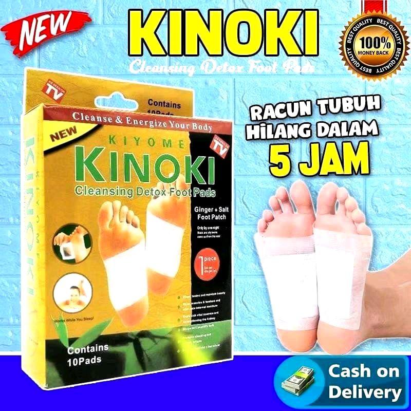 Paket 5 Box isi 50pcs Kinoki koyo kaki gold detox foot pads isi - Shop ...