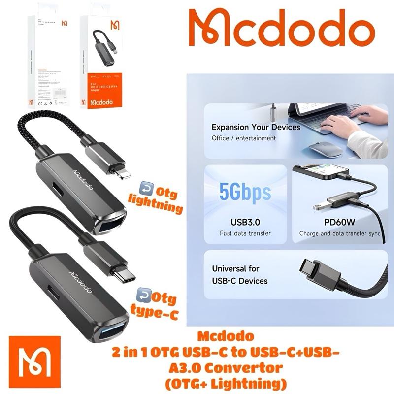 【1Yr Warranty】 MCDODO CA 2690 2830 2 in 1 OTG USB Adapter Convertor ...