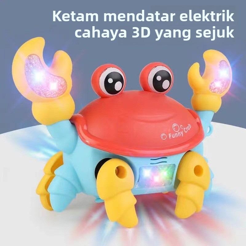 Tali Elektrik untuk Kanak-kanak, Mainan Ketam Kecil Lucu, dengan ...