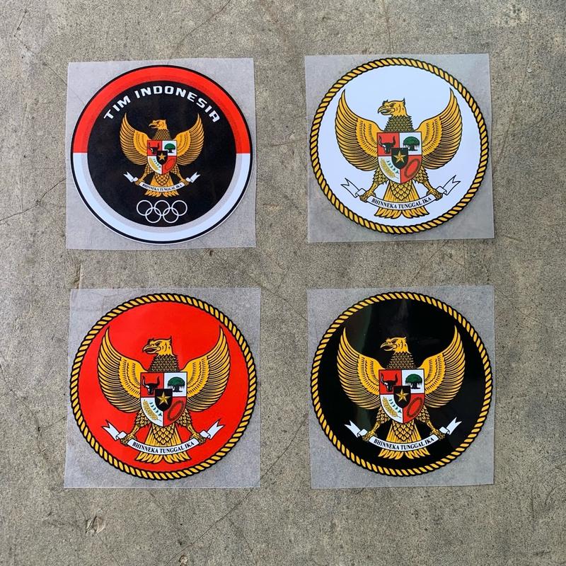 Stiker sablon setrika dtf logo garuda timnas bulat sablon setrika dtf ...