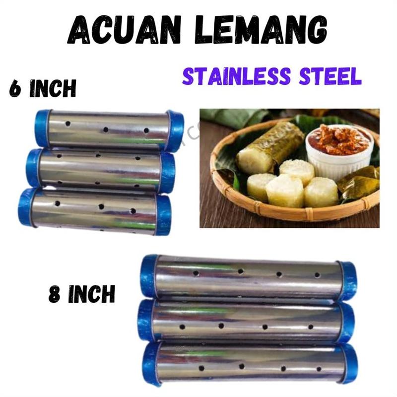 Acuan Lontong Lemang Stainless Steel Cetakan Lemang Saiz Periuk ...