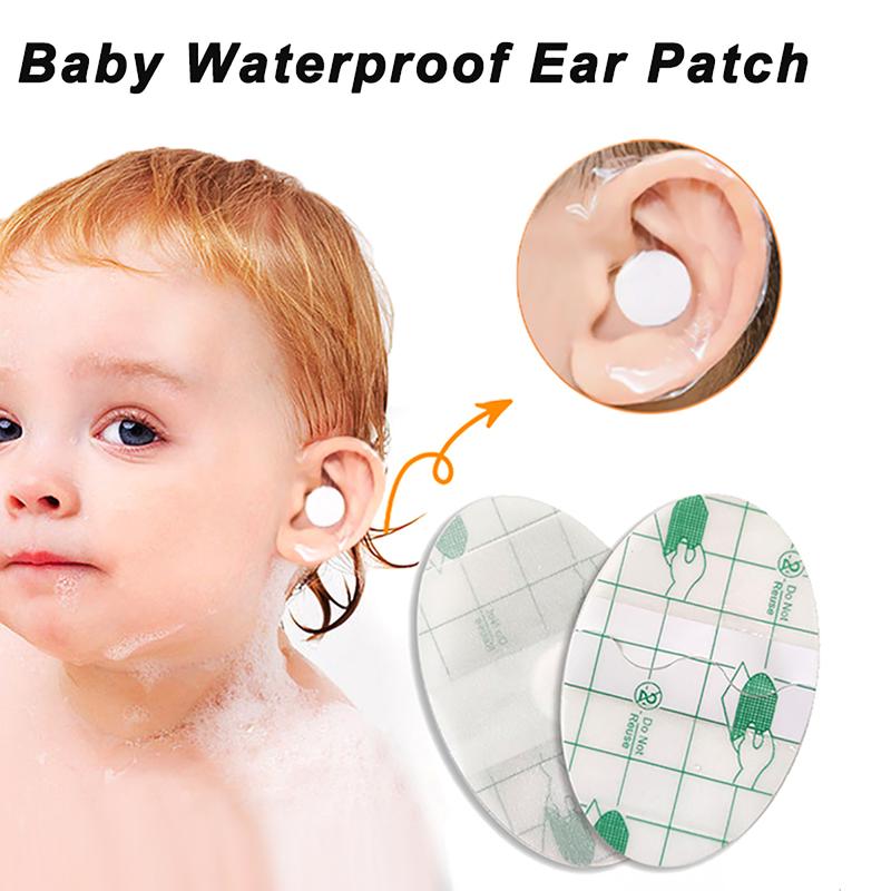 80pcs Baby Waterproof Ear Stickers Shower Ear Pads Bath Swimming ...
