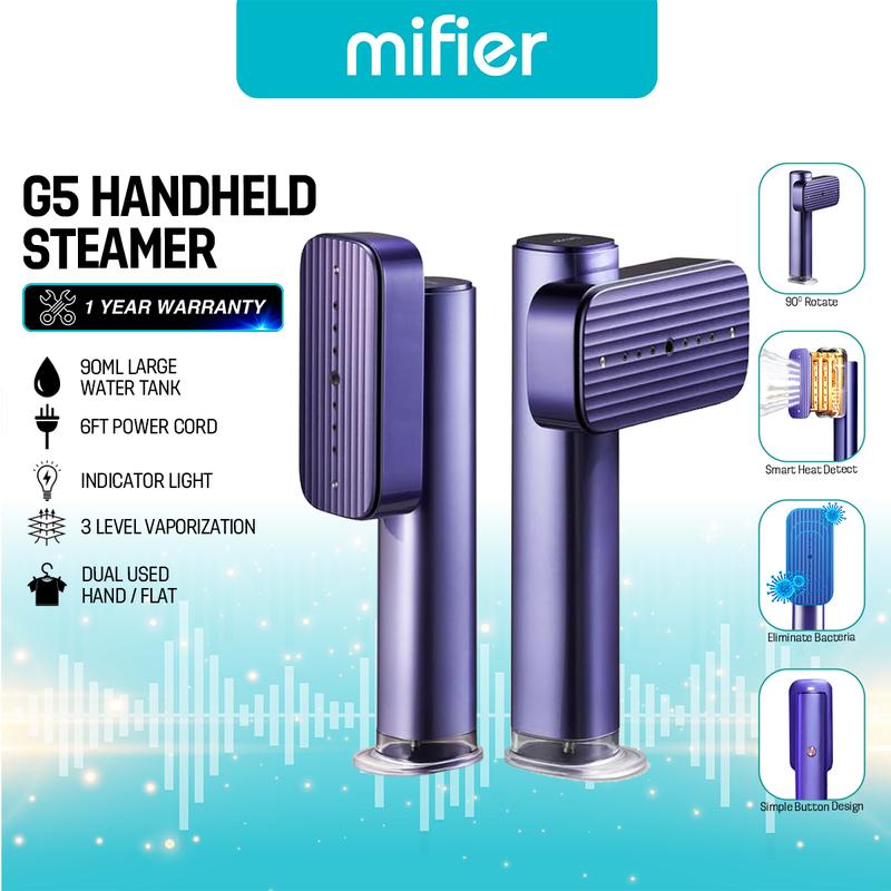 MIFIER G5 Electric Steamer Iron 2 in 1 Wet & Dry Handheld Steamer ...